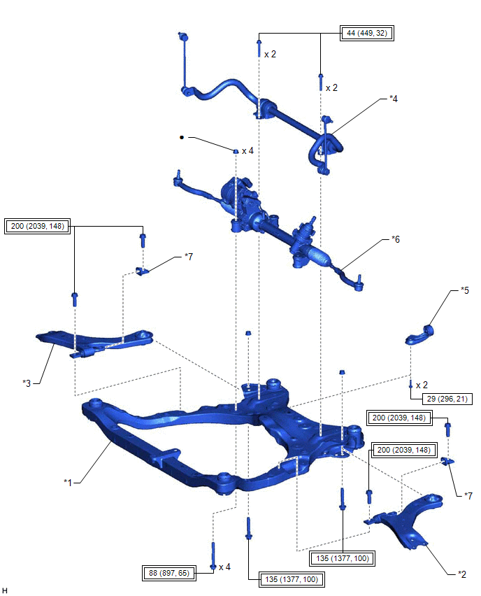 Toyota Avalon Service & Repair Manual - Components - Front Suspension ...